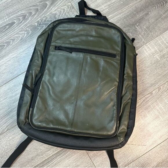 Wilsons Leather | Bags | Wilsons Leather Armygreen Expandable Backpack ...